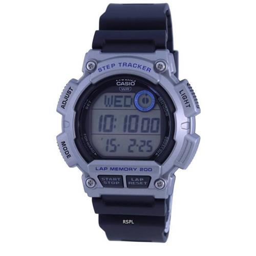 Casio Men's Step Tracker Digital Watch Silver – CIPS Electronics