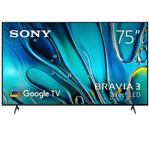 Sony 75" K75S30 BRAVIA 3 4K HDR LED Google TV (2024) – CIPS Electronics